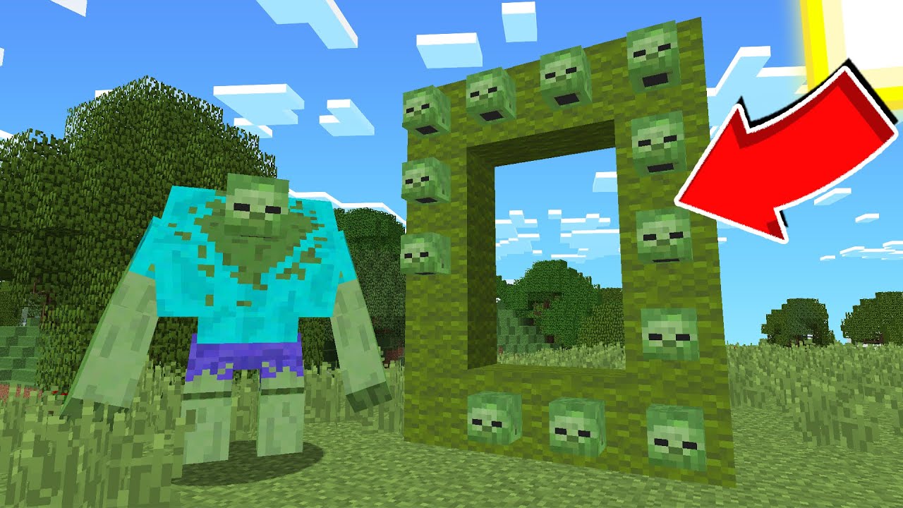 WHAT INSIDE THIS ZOMBIE PORTAL IN MINECRAFT??100 days mincraft ...