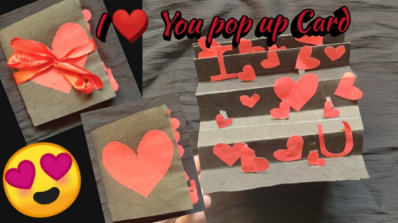I Love You pop up card|pop up love you card|| Valentine's Special 💕 ...