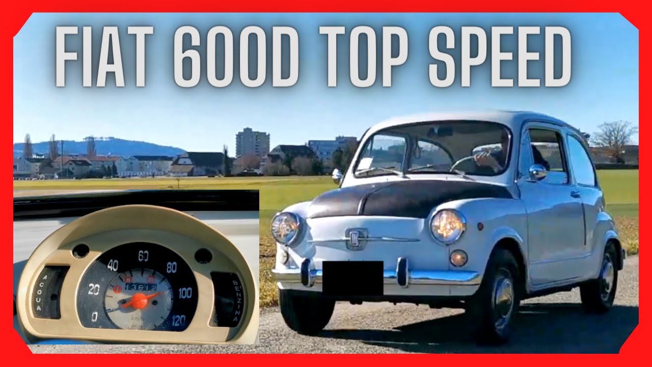 Fiat 600D Top Speed with GPS (Stock) fast little car - YouTube