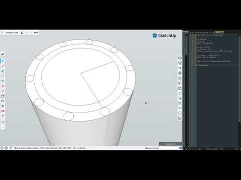 Circular array in Sketchup - YouTube