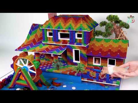 Manyetik Toplar - Kaplumbağa ve Hemster'a Villa Yapımı