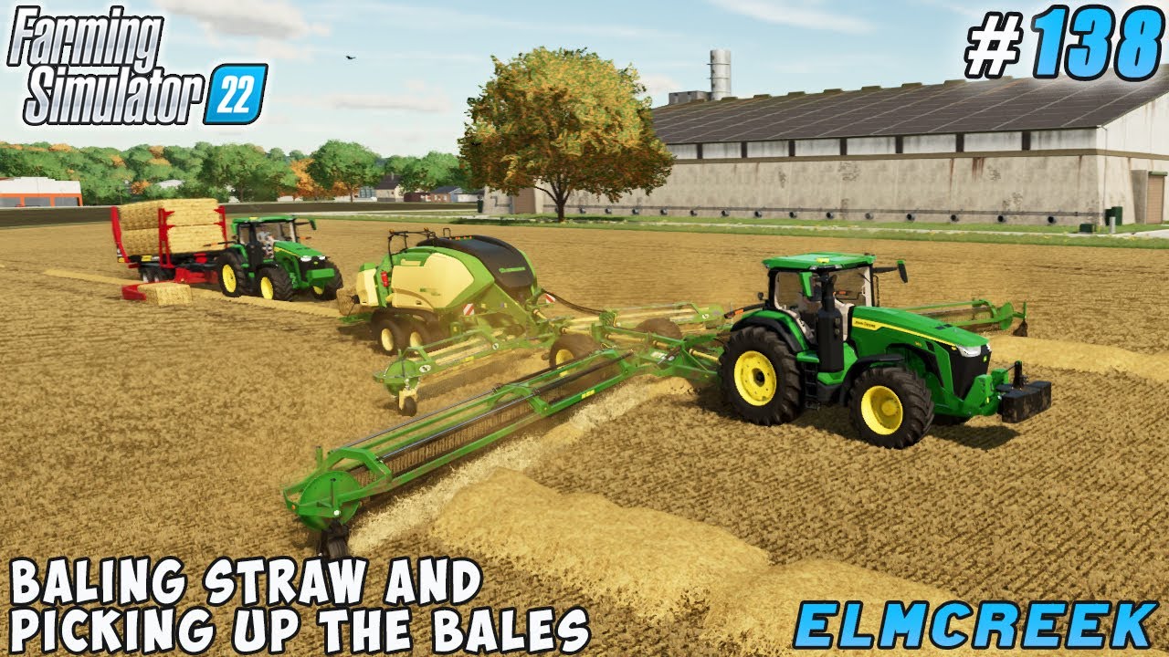 Baling Straw and Picking Bales, Merging and Expansion Fields | Elmcreek ...