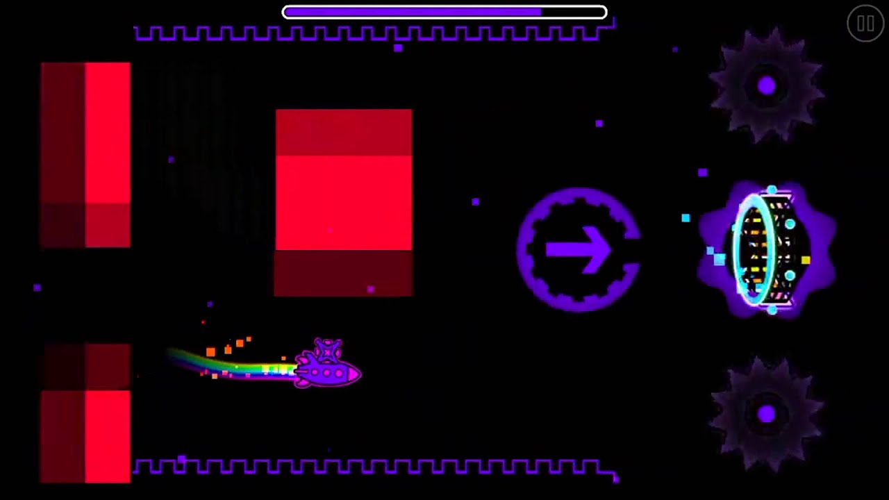 Moving Obstacles - Geometry Dash - By Sumsar - YouTube