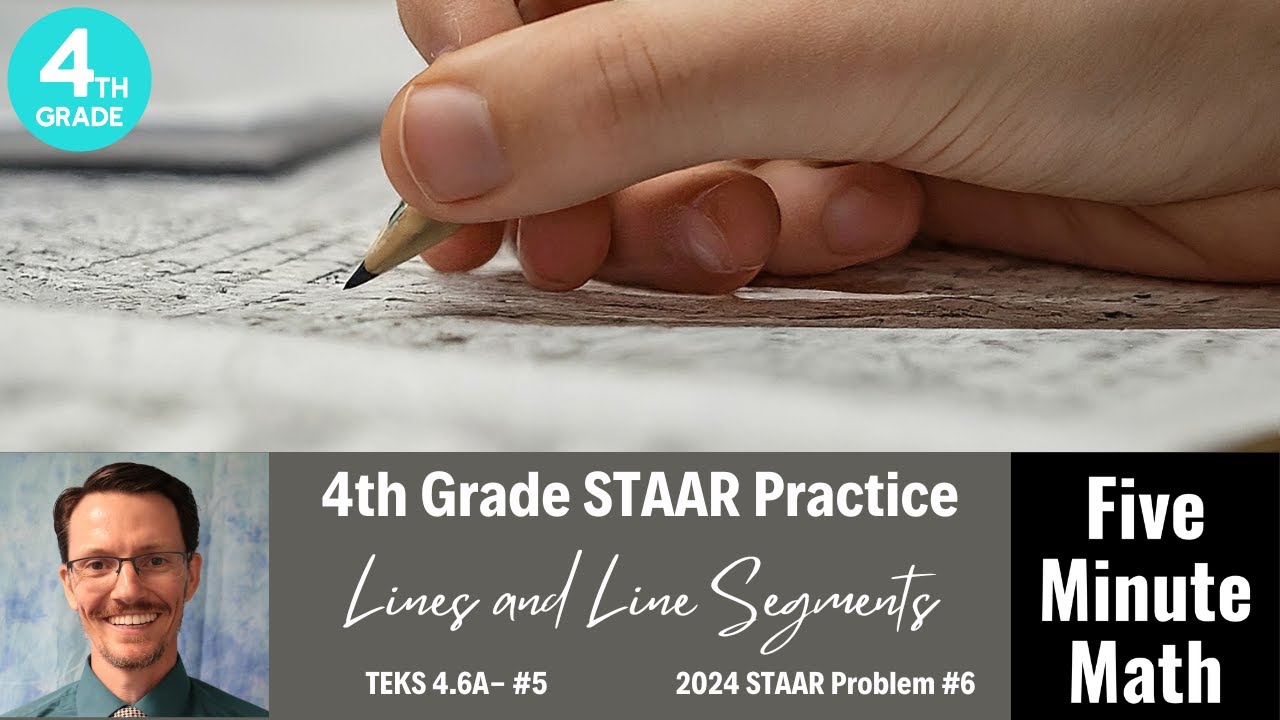 4th Grade STAAR Practice Lines and Line Segments (4.6A - #5) - YouTube