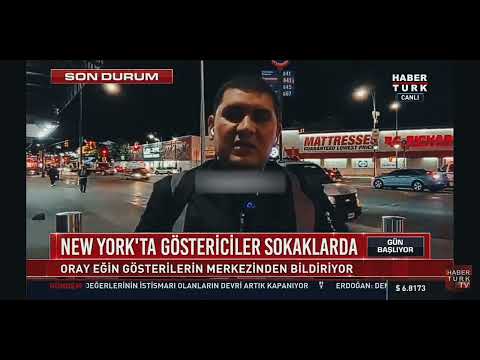 Siyahi Göstericiler Habertürk Yayınına Müdahale Ediyor - 1 Haziran 2020