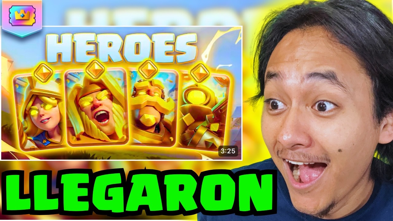 Así llegan los nuevos héroes a Clash Royale ⚔️ - YouTube