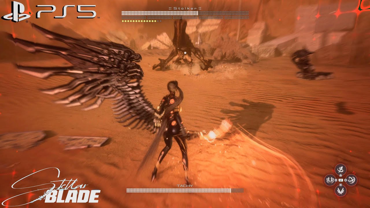 Stellar Blade: Stalker return, Tachy Mode Form! Boss Fight - Solar ...