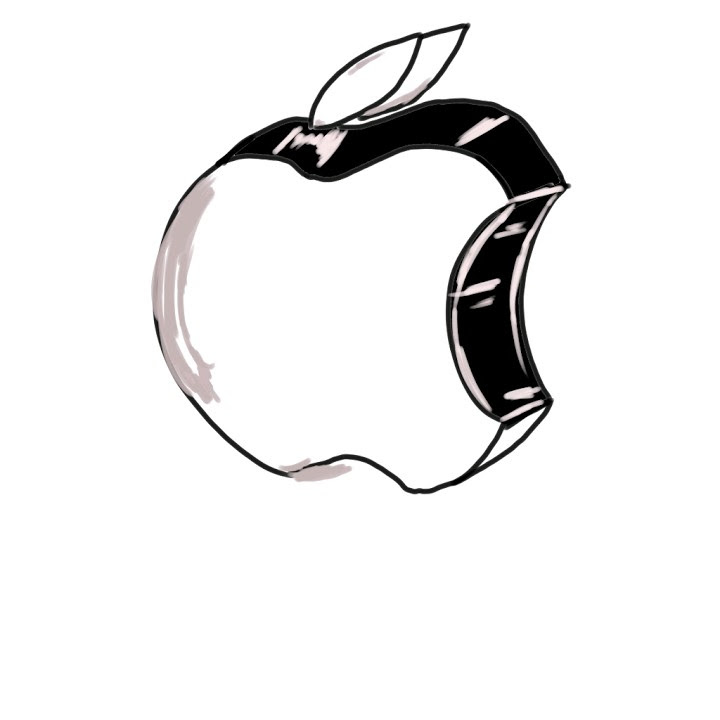 How to draw Apple logo 3D - YouTube