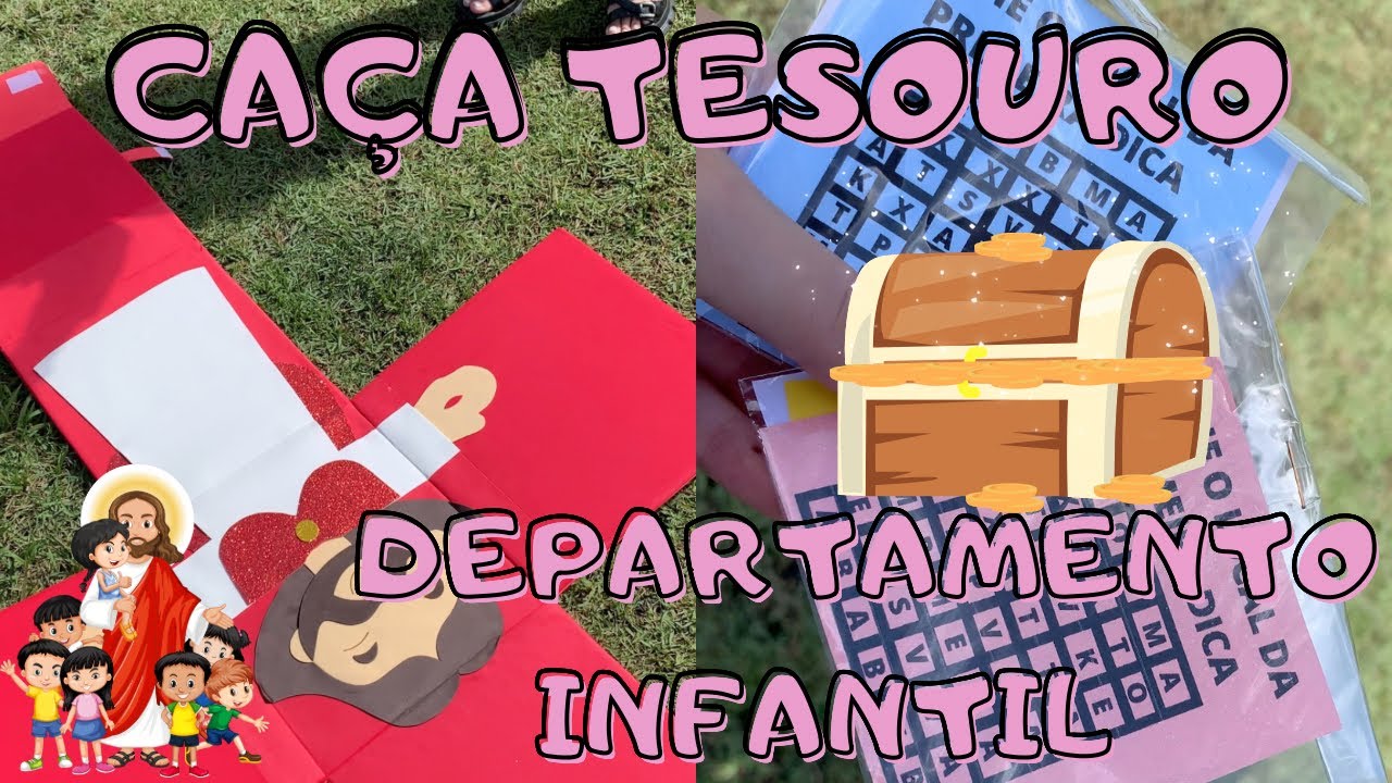 CAÇA TESOURO COM O DEPARTAMENTO INFANTIL - YouTube