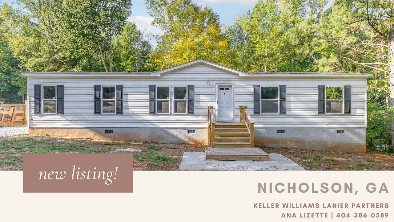 Great New Listing In Nicholson, Georgia! - YouTube
