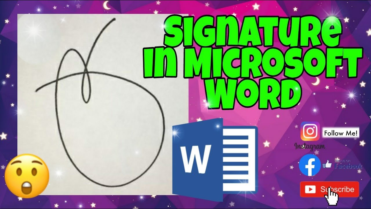 How To Attach Signature In Microsoft Word YouTube How To Attach Signature In Microsoft Word YouTube