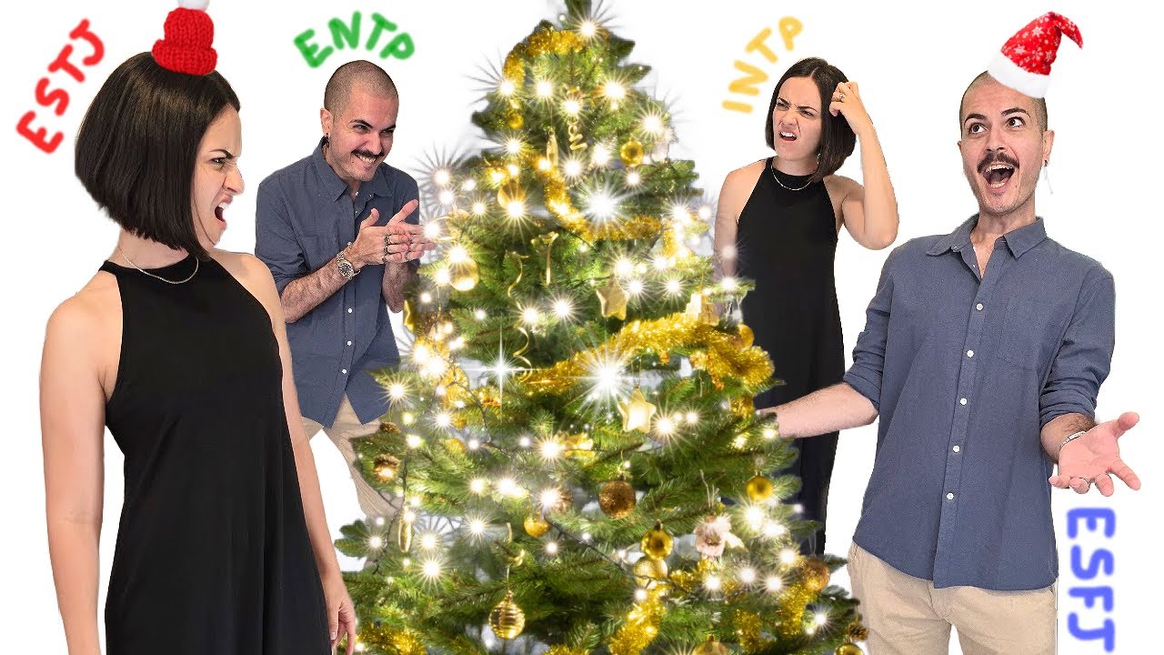 16 Personalities Decorating the Christmas Tree - YouTube