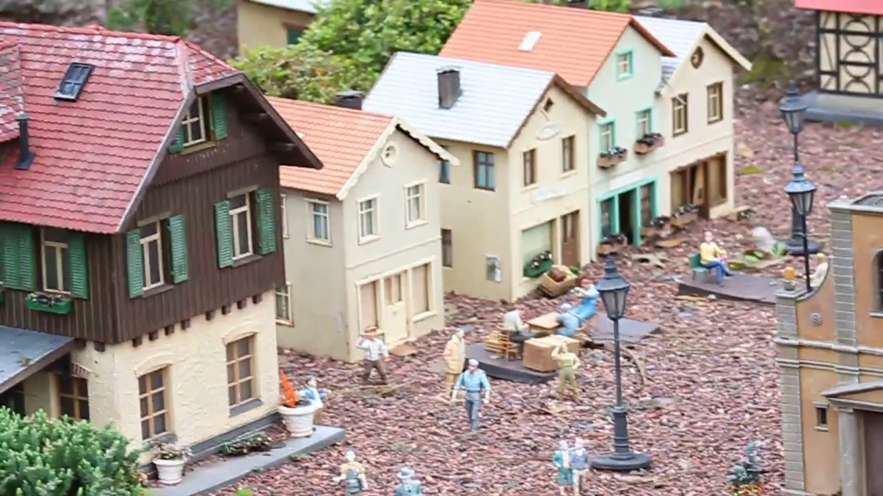 Miniature Train Village at Disney World EPCOT - YouTube