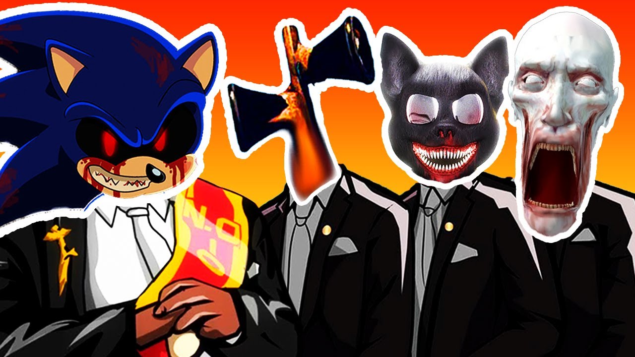 Siren Head & Sonic EXE & Cartoon Cat - Coffin Dance Song (COVER) - YouTube