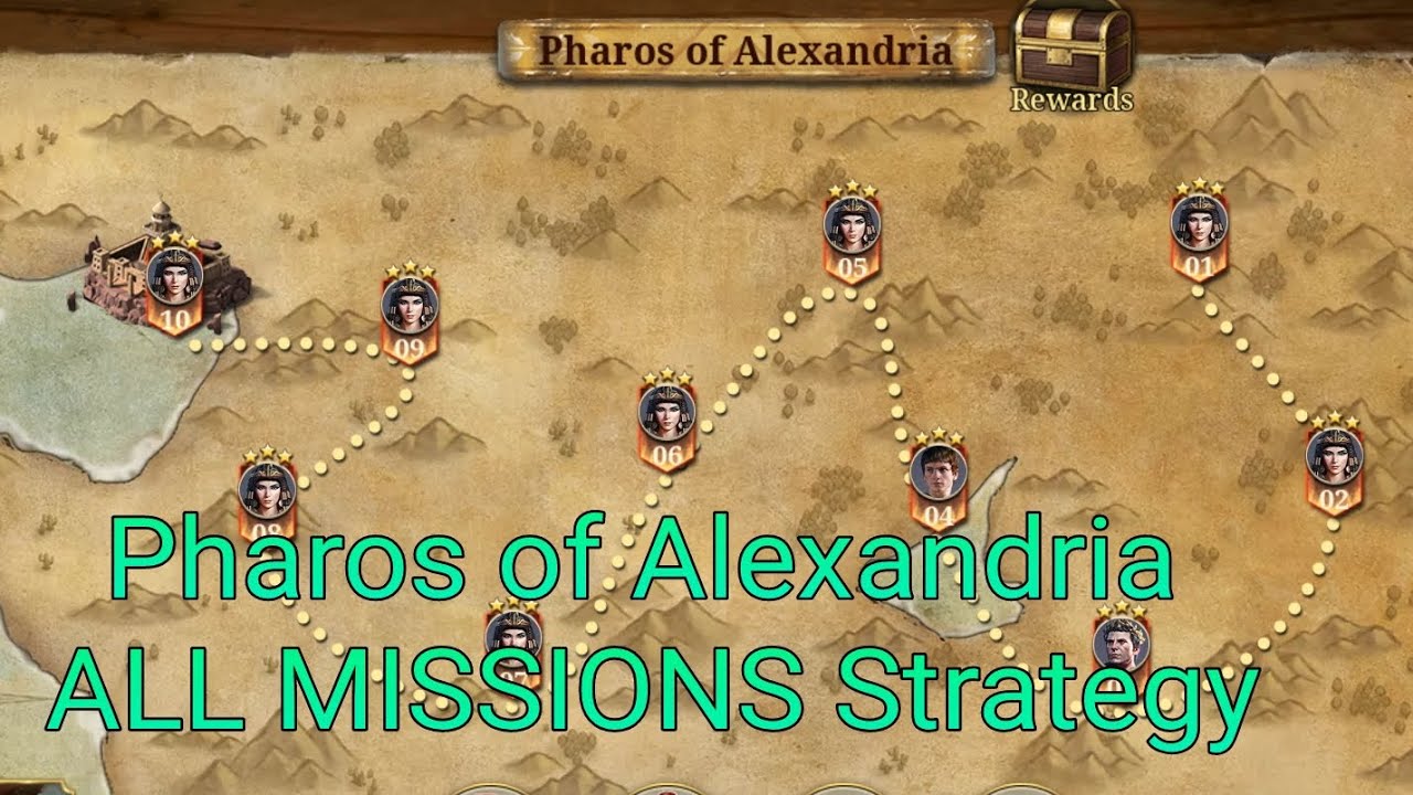 Great Conqueror Rome: Hero Legend Pharos of Alexandria ALL MISSIONS ...