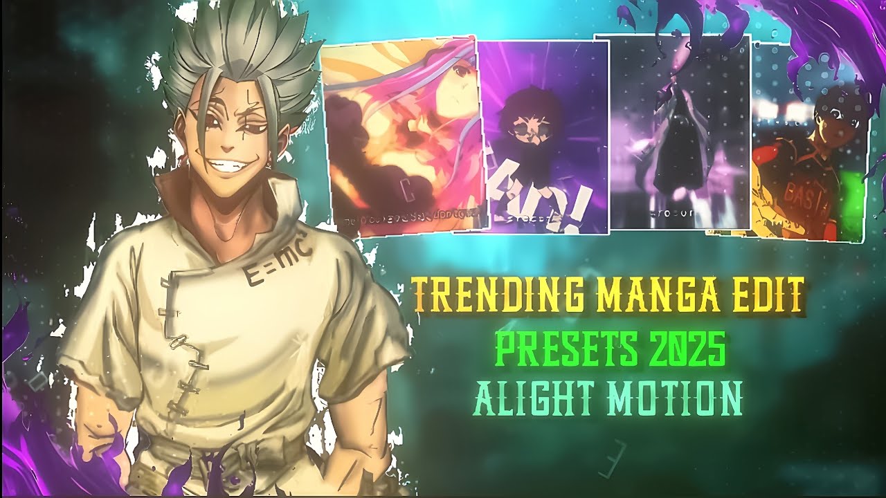 TRENDING MANGA EDITS PRESETS [ALIGHT MOTION] - YouTube