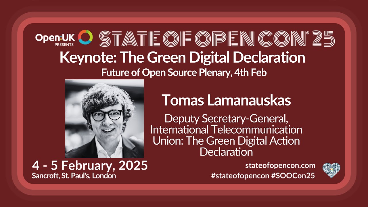 Keynote: The Green Digital Declaration, Tomas Lamanauskas, Deputy ...