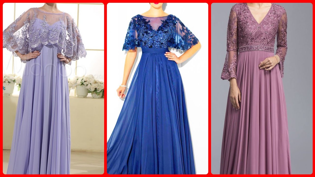 best Colour contrast Lace maxi Dress/Colour Combinations Ideas - YouTube