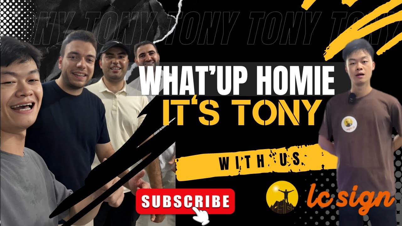 What'up Homie,It's Tony (Tony'nin Fabrikasına Misafir olduk) - YouTube