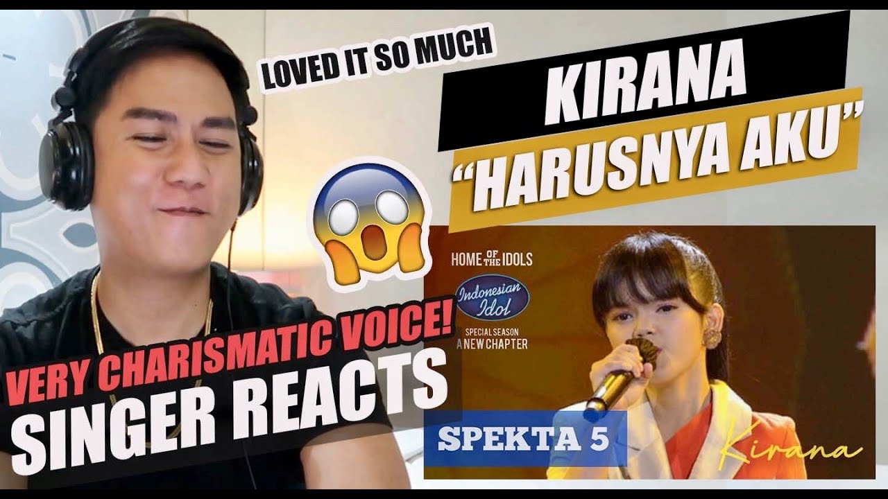 KIRANA - HARUSNYA AKU (Armada) - Indonesian Idol 2021 | SINGER REACTION ...