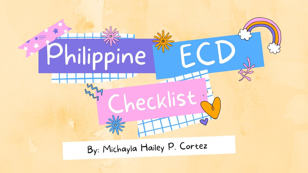 Philippine Early Childhood Development (PHIL. ECD) Checklist - YouTube