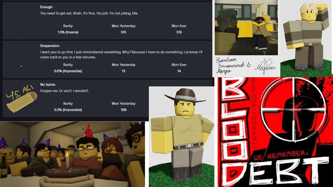 How to get the 3 new badges in Blood Debt ROBLOX | Walkthrough (Enough, No Saints, Desperation ...