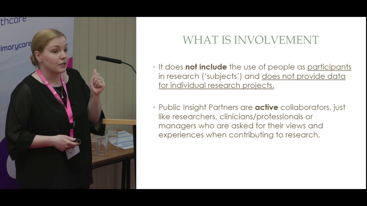 Dr Emma Dorris 'PPI in pre clinical and basic life sciences research ...