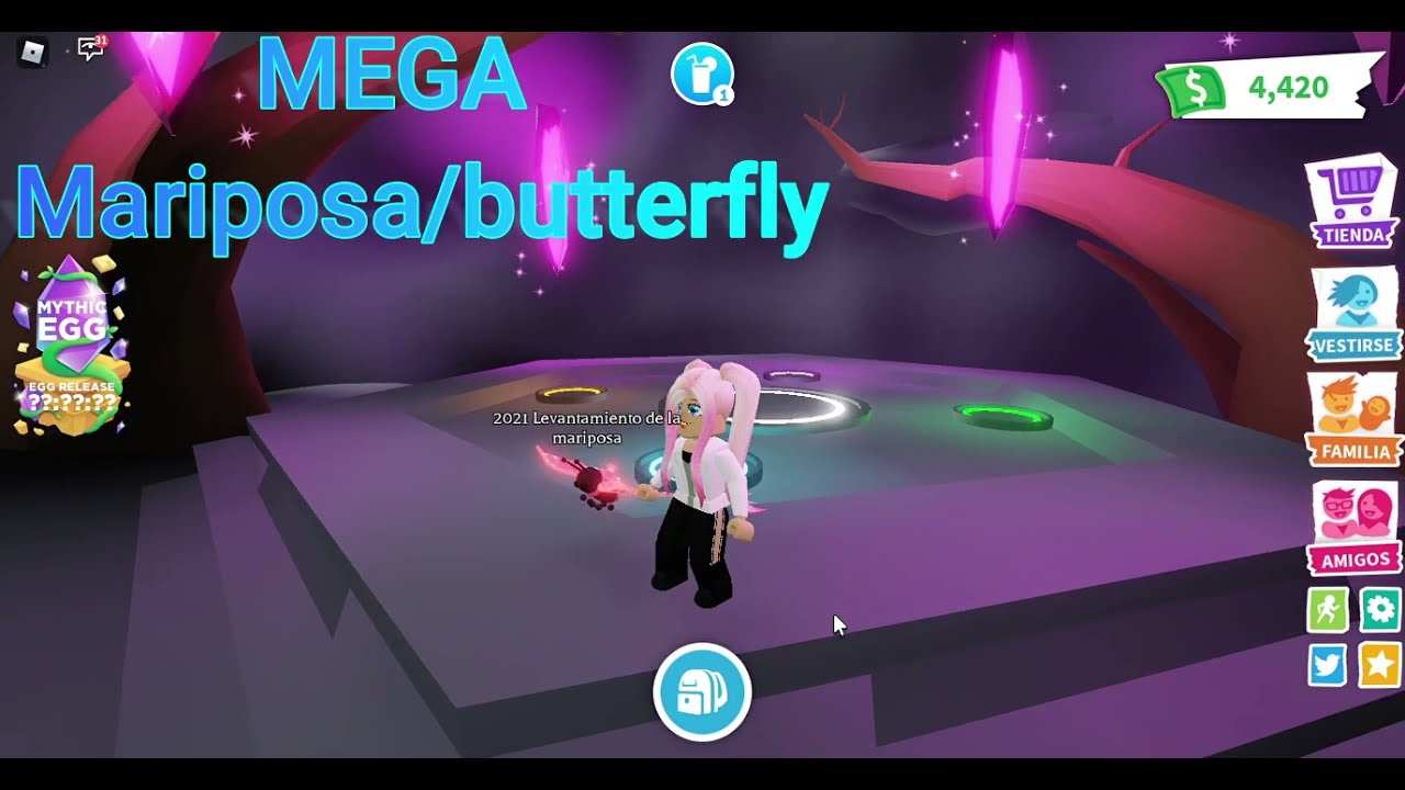 Mariposa/Butterfly Mega Neón!! en Adopt me roblox!!! - YouTube