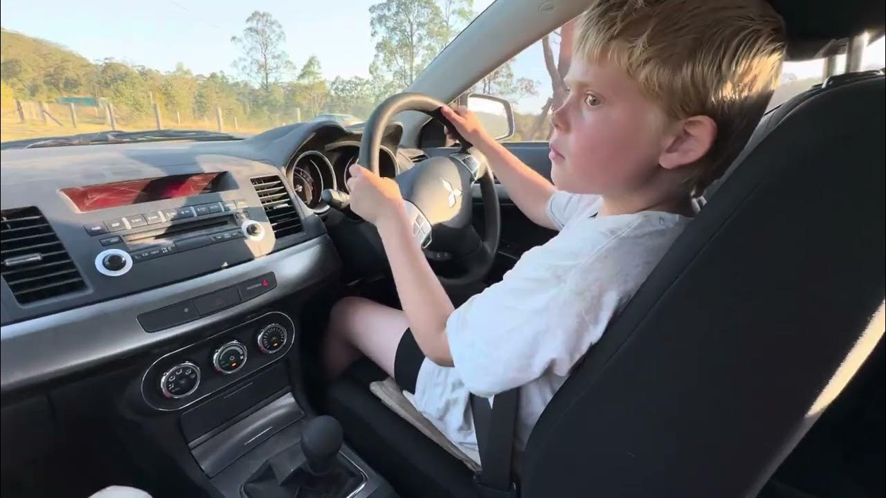 8 Year Old Driving A Manual Car Youtube
