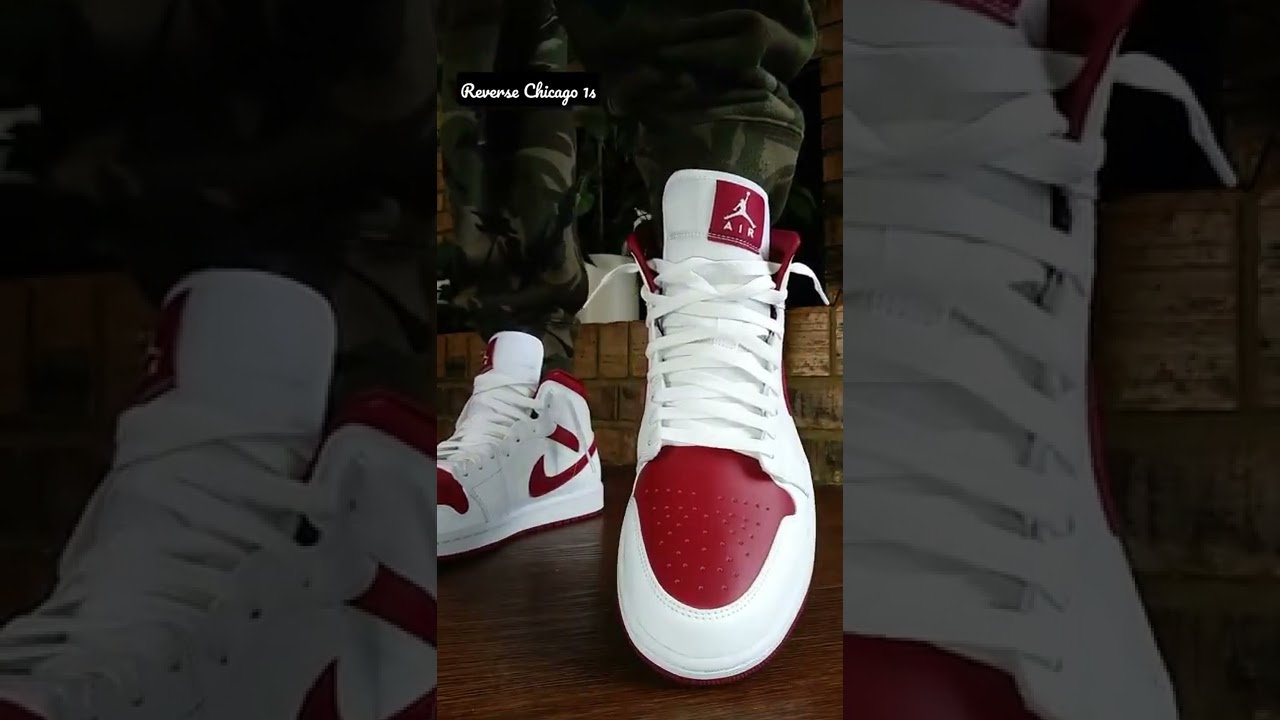 Exclusive Air Jordan 1 Mid (REVERSE CHICAGO) 🔥 ON FEET REVIEW! - YouTube