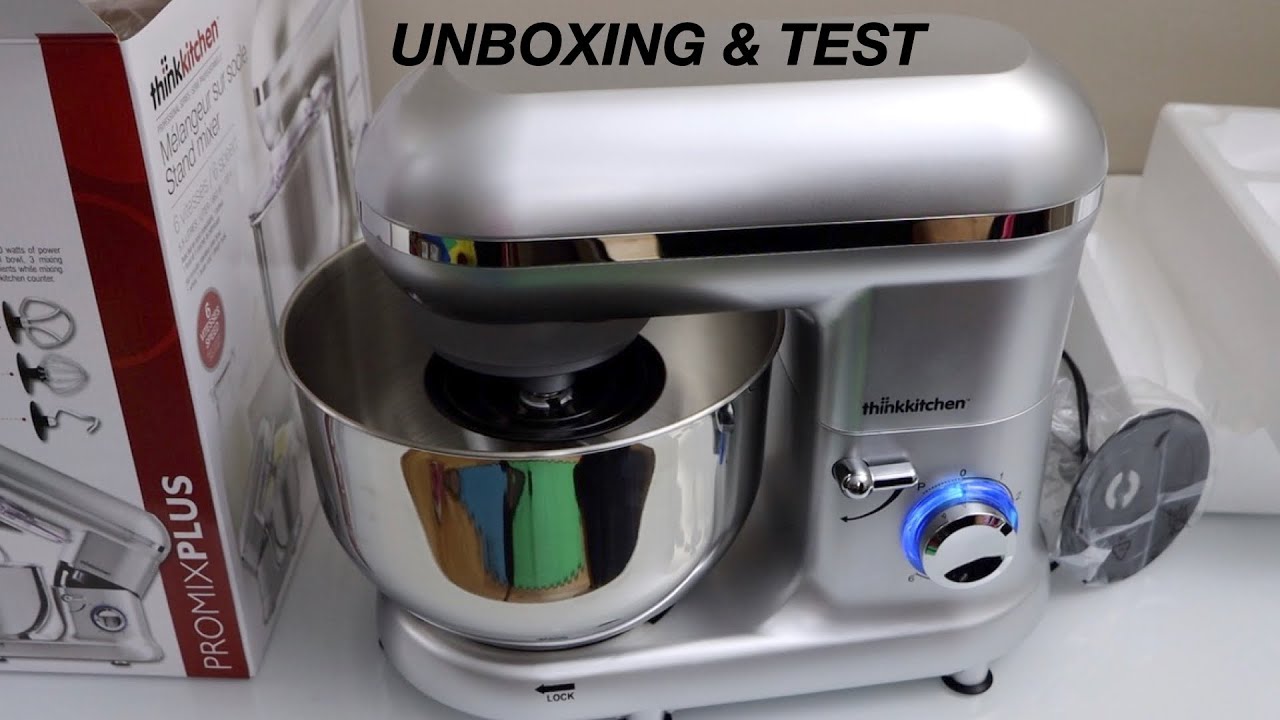 Think kitchen Promix Plus Stand Mixer, 600W, Silver - YouTube