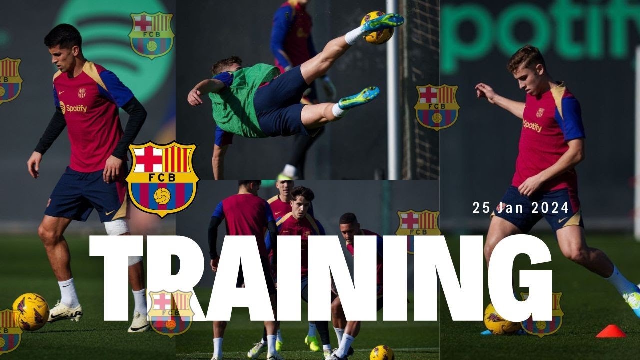 INTENSE 🏋‍♂️ Barca Training Today 🔥! Preparing for Villarreal Clash at ...