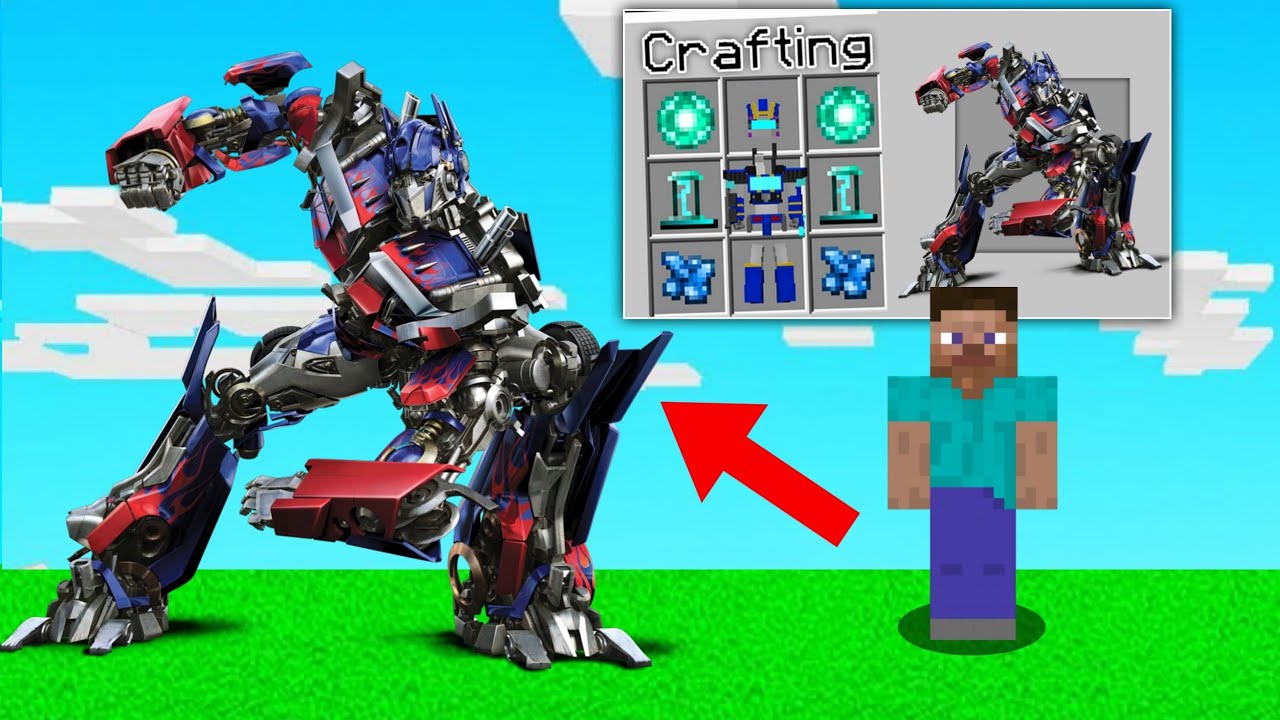 MINECRAFT: How To Craft TRANSFORMER in Minecraft - Rachitroo!! - YouTube