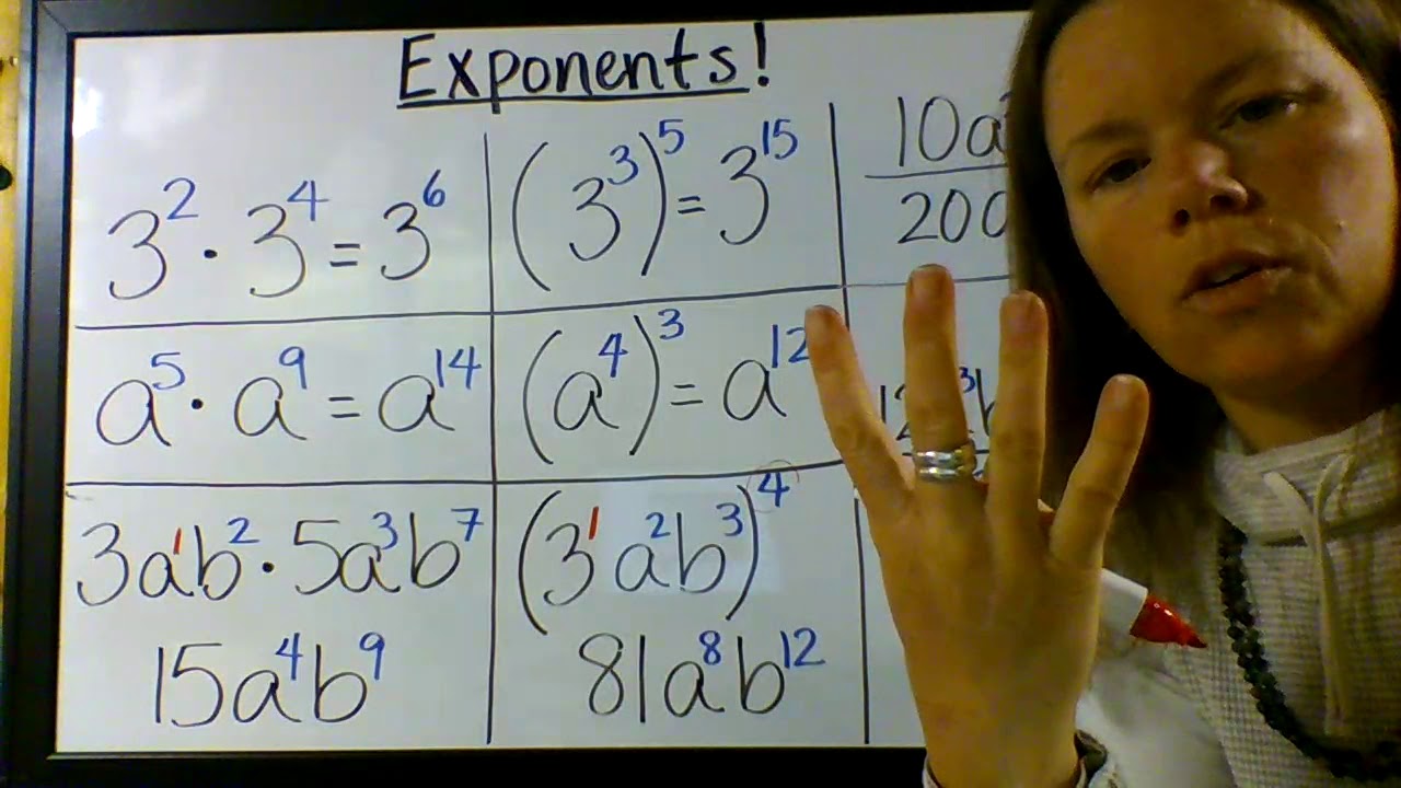 Pre-Algebra - TUE 5/5 - Exponent Rules - YouTube