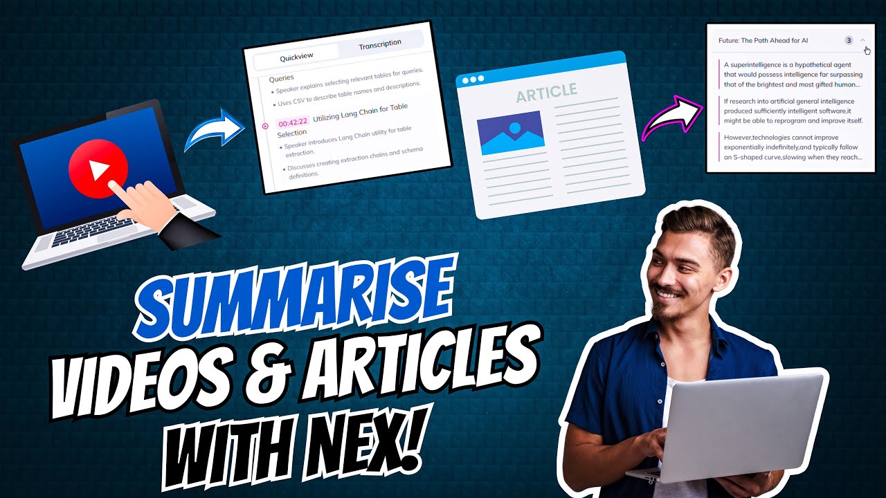 Instant Summarize YouTube Videos & Articles With NEX! - YouTube