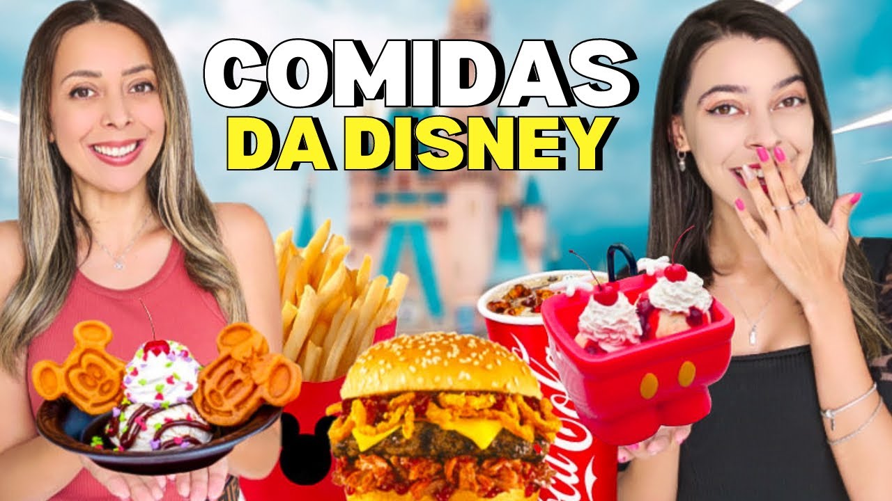 UM DIA INTEIRO COMENDO COMIDAS DA DISNEY 🔥 - YouTube