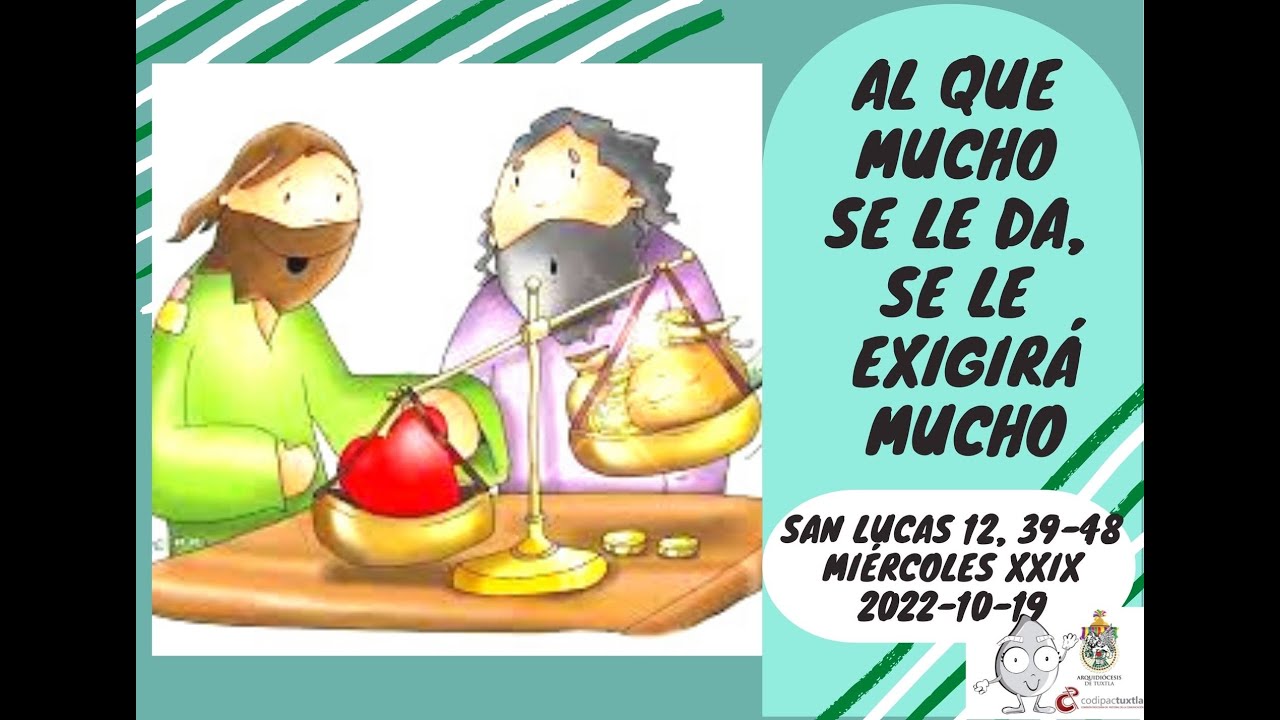 Evangelio del día San Lucas 12, 39-48 Miércoles XXIX 2022-10-19 Mons ...