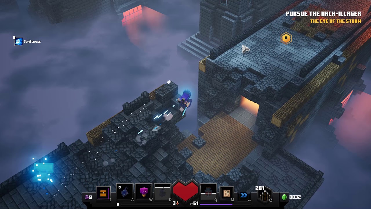 [Minecraft Dungeons] Tutorial: How to cross the Obsidian Pinnacle Gap ...