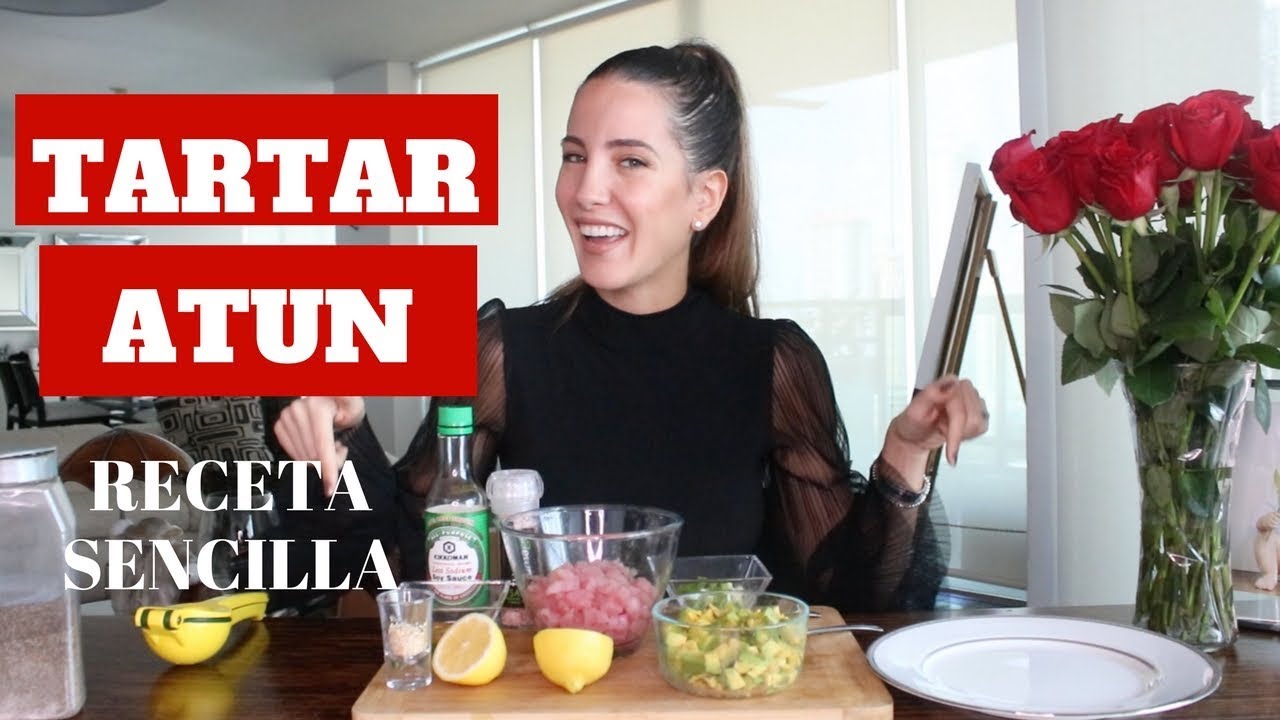 RECETA TARTAR DE ATUN!!!! light, sencillo y delicioso! - YouTube
