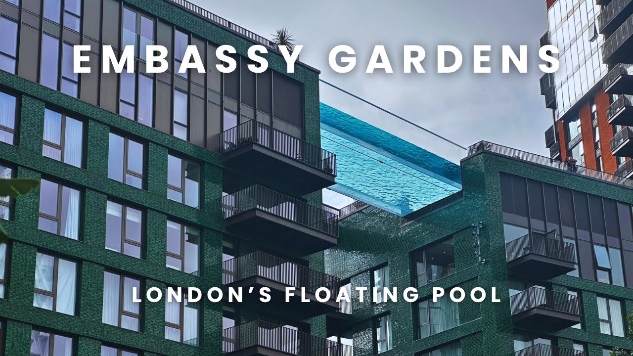 Embassy Gardens Sky Pool: London’s Floating Swimming Pool - YouTube