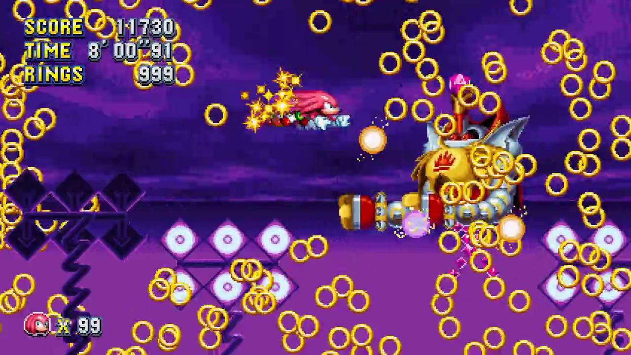 Sonic Mania PC - Knuckles Loves Rings! - Egg Reverie - YouTube
