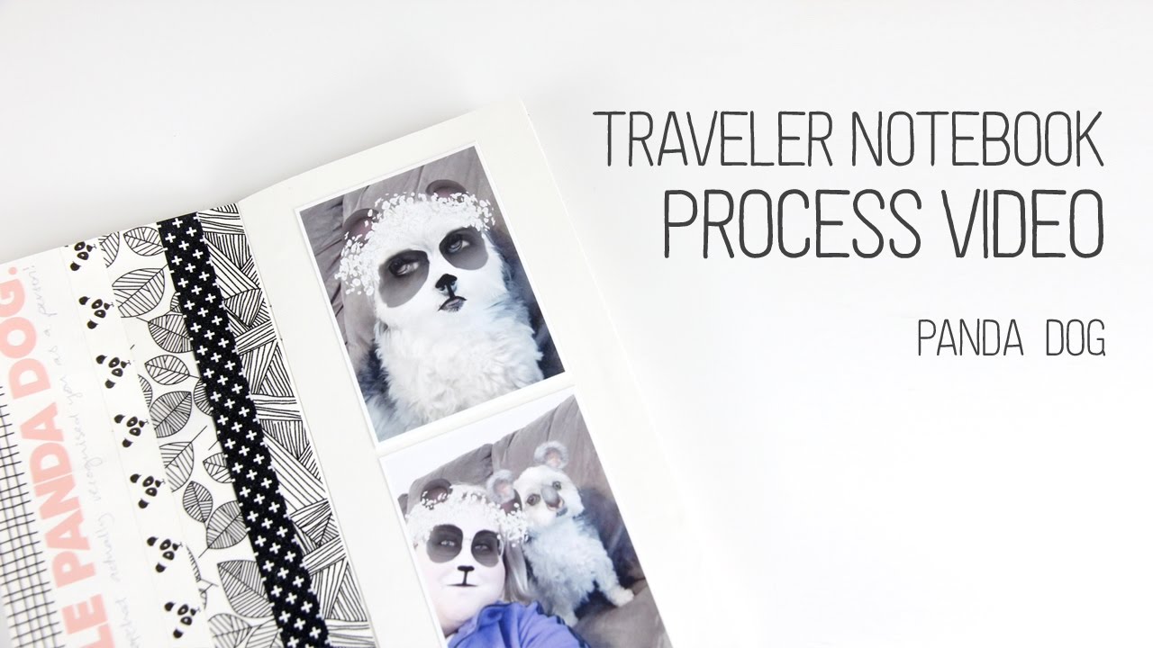 Traveler's Notebook Layout Process – Panda Dog - YouTube