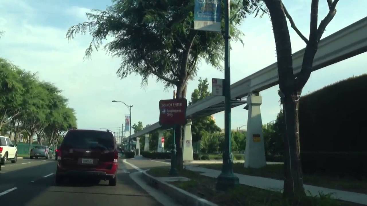 Disneyland. Drive down harbor blvd. - YouTube