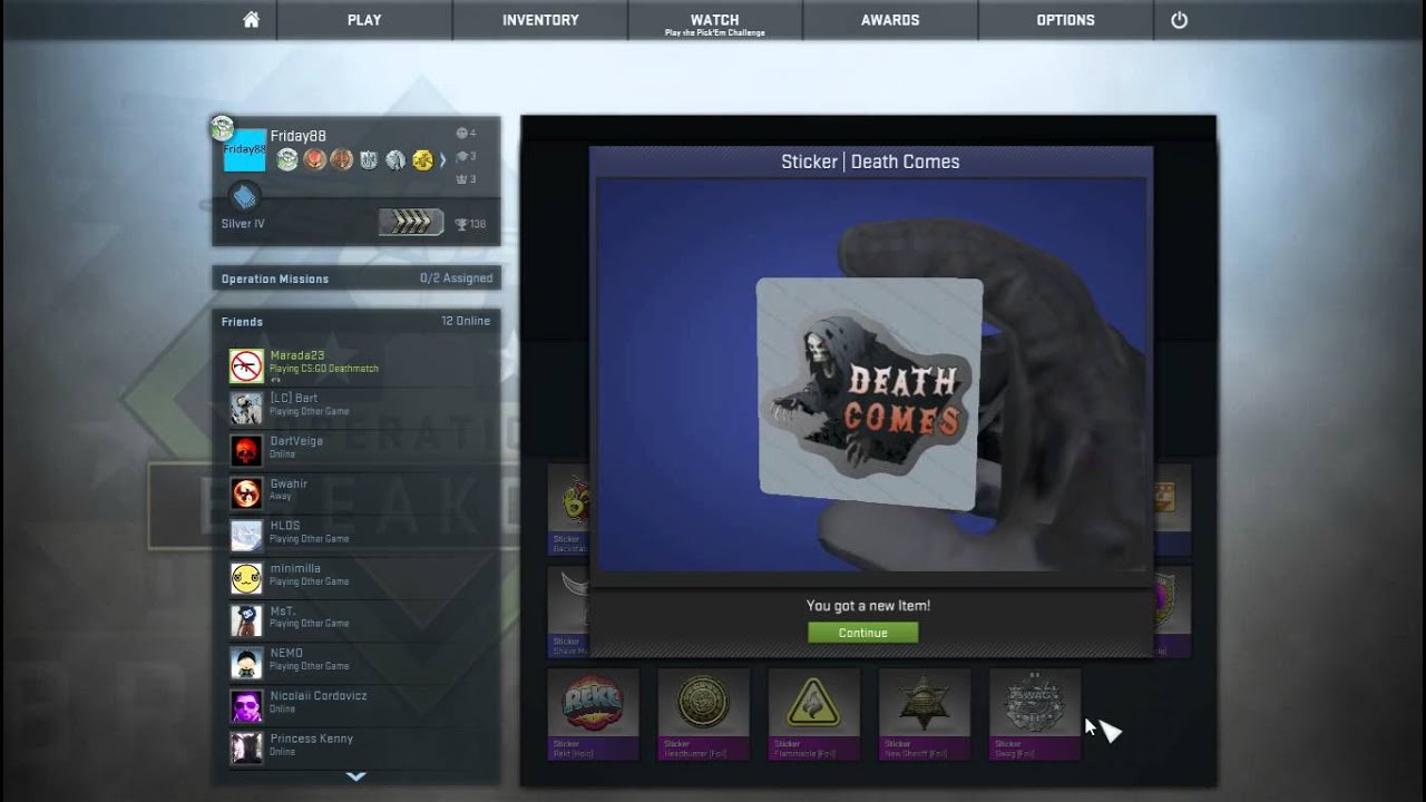 Sticker Death Comes - YouTube