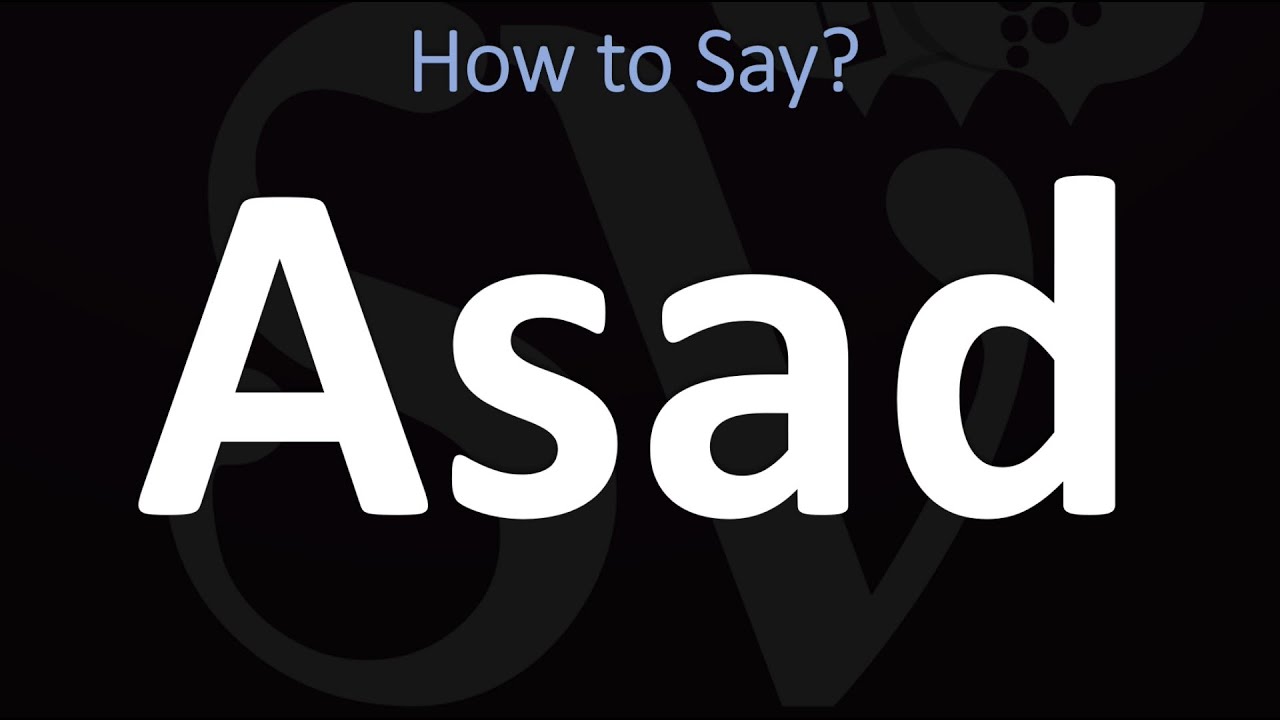 How to Pronounce ASAD? (CORRECTLY) | اسد Arabic Persian - YouTube