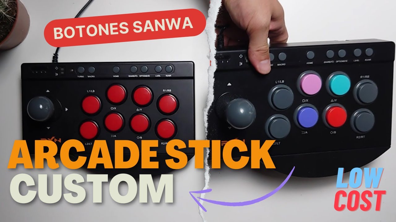 Mejorar y hacer CUSTOM el PXN 0082 - Botones Sanwa y Restrictora - YouTube
