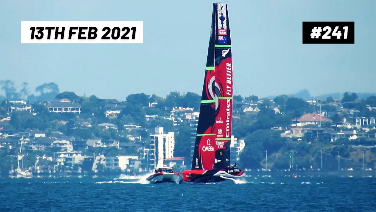 #241 Emirates Team NZ | 13 Feb 2021 | Sailing Before Prada Cup Final ...