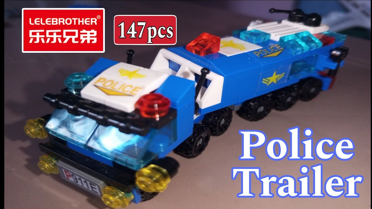 (LEGO BUILD) POLICE TRAILER NO.8612-6 | Lele Brothers | SpeedBuild ...