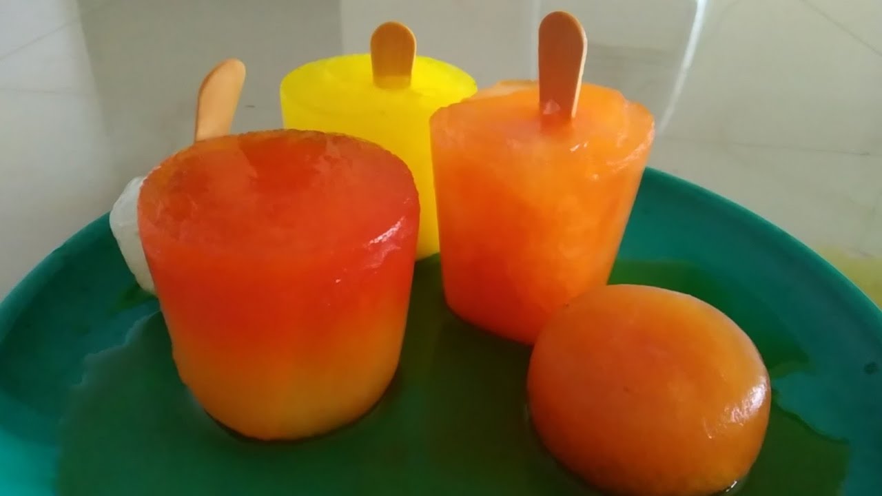 Home made Different ice's..very easy and tasty - YouTube