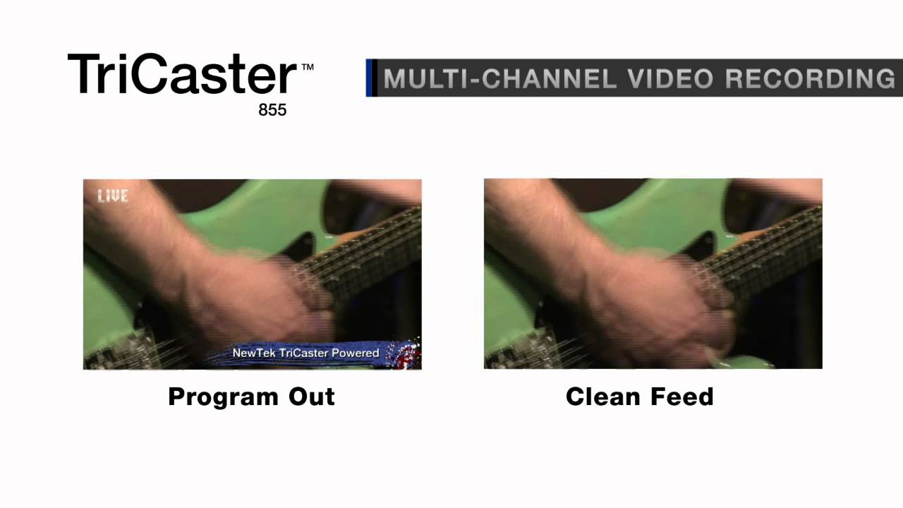 TriCaster 855 - Output & Recording - YouTube